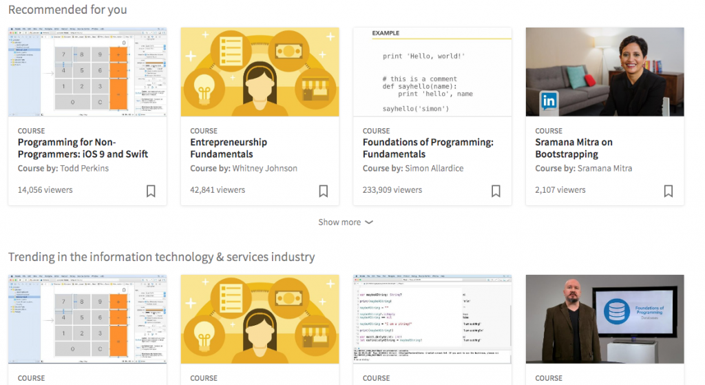 新しいスキルの習得を！動画学習サービス「LinkedIn Learning」をリリース | Think IT（シンクイット）